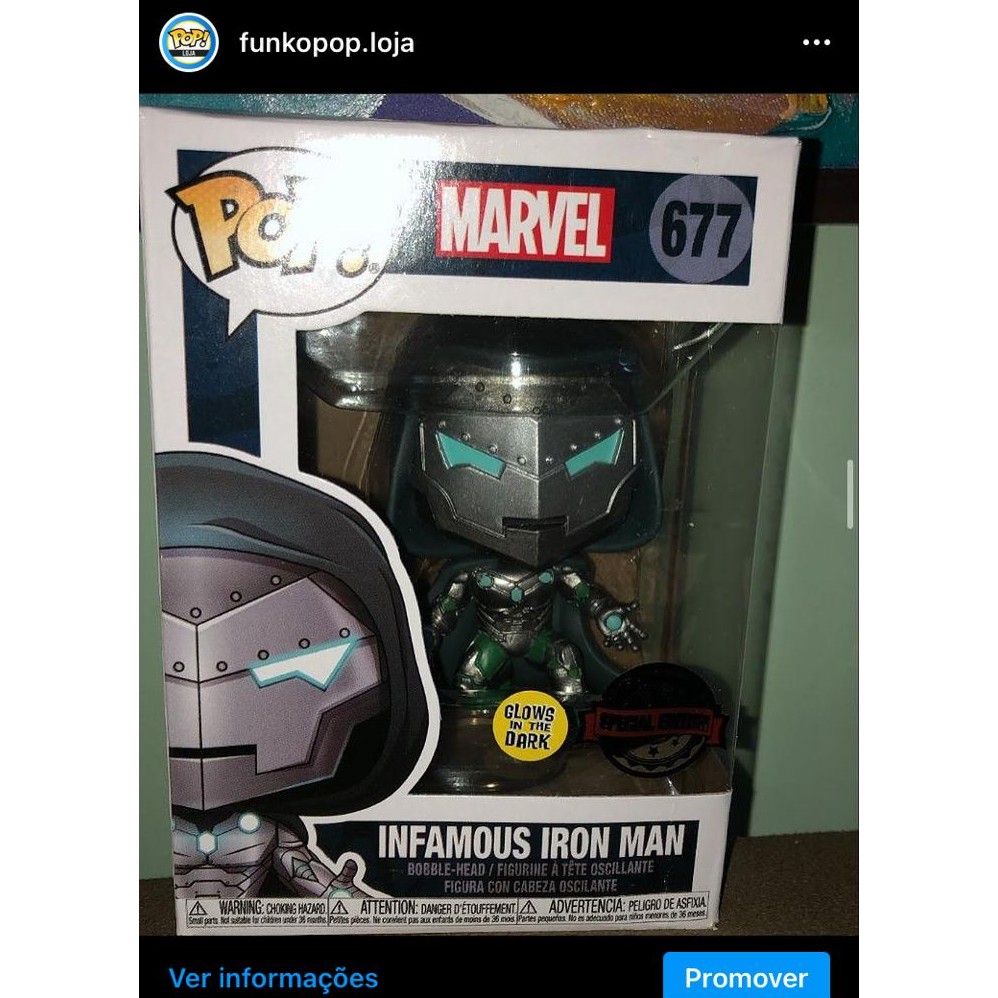 Funko Pop! Exclusivo Marvel Infamous Iron Man 677 Original | Shopee Brasil