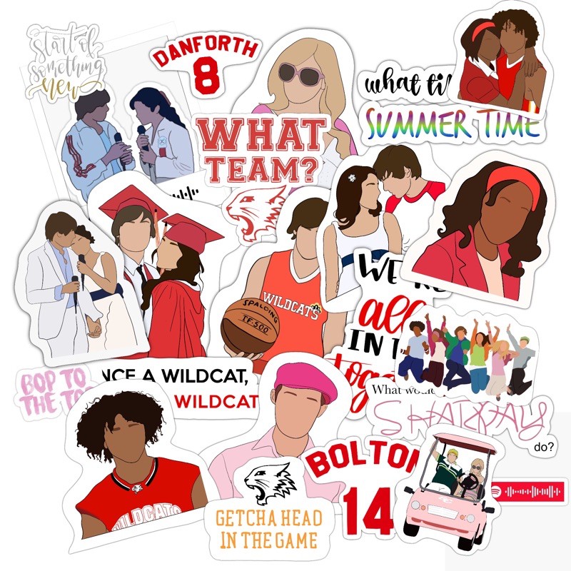 Stickers High School Musical - (Adesivos HSM - 23 pçs) | Shopee Brasil