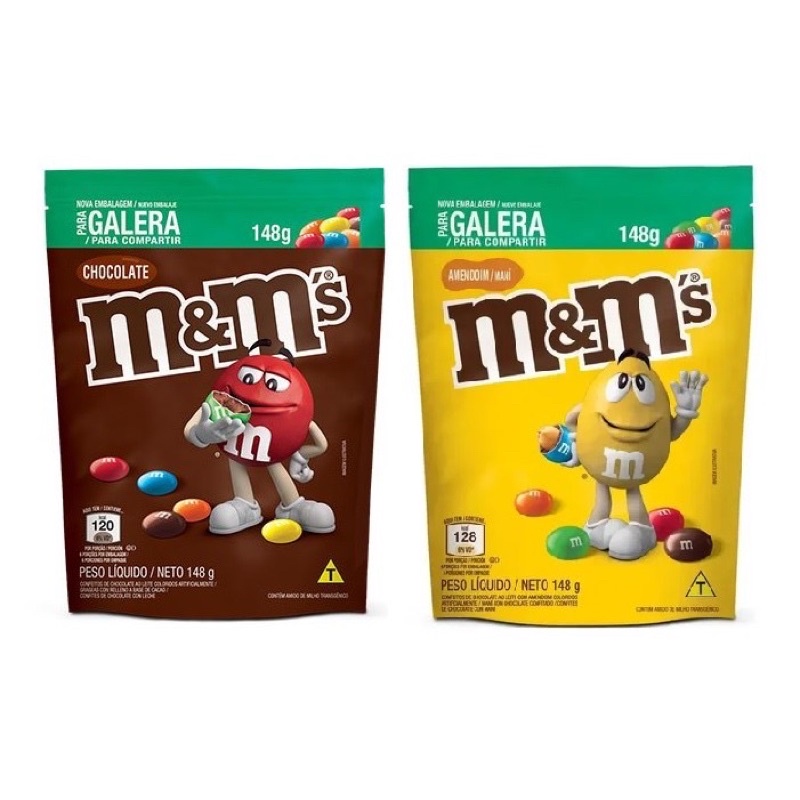 Chocolate Confeito MM 148g (sabores) | Shopee Brasil