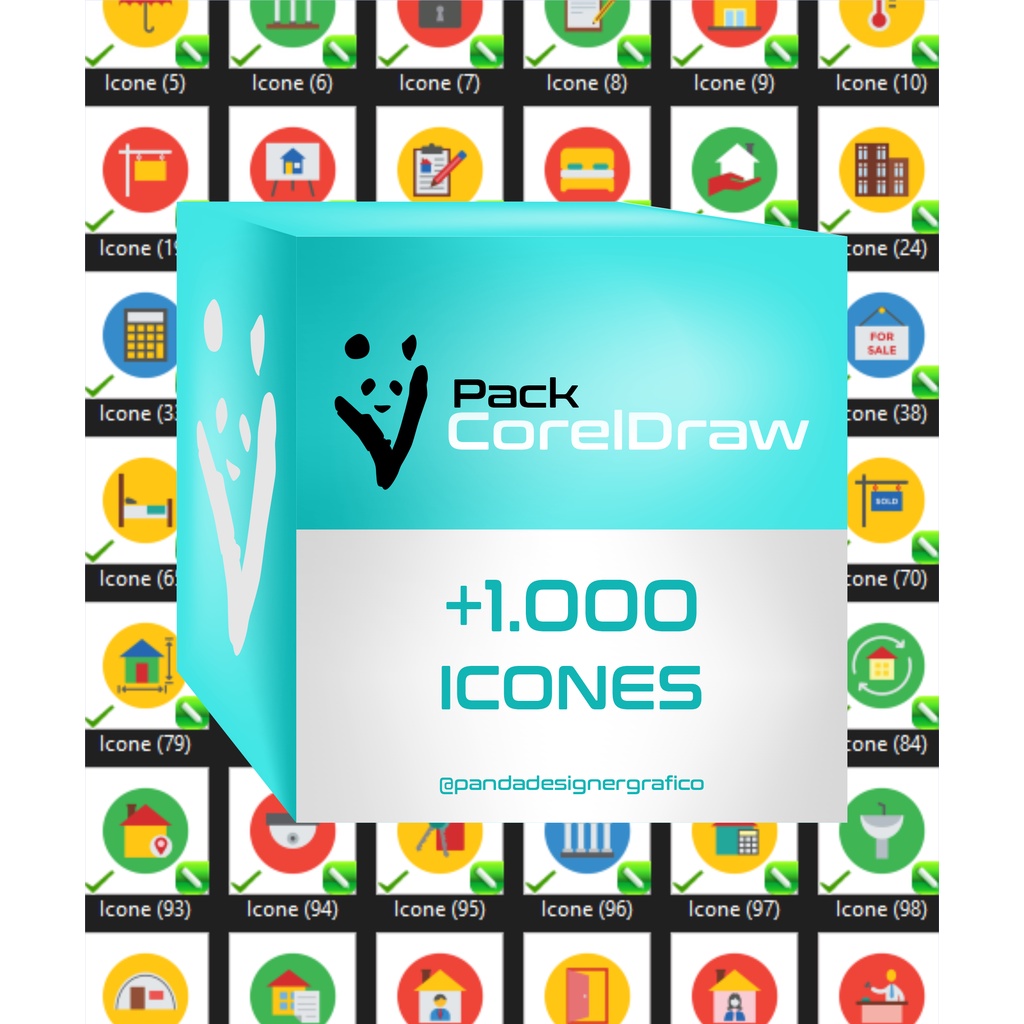 Pack +1000 Ícones para CorelDraw | Shopee Brasil