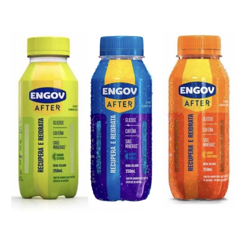 Kit Engov After 250ml 3 Sabores Para Ressaca | Shopee Brasil