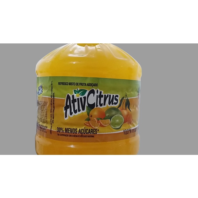 ATIV CITRUS SABORE UVA/LARANJA 2 LITROS REFRESCA O CALOR NAS ATIVIDADES ...