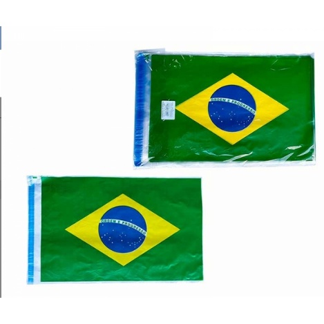 KIT 10 Mini bandeiras Brasil - Bandeira de Mão - Copa do Mundo 20x 15 ...