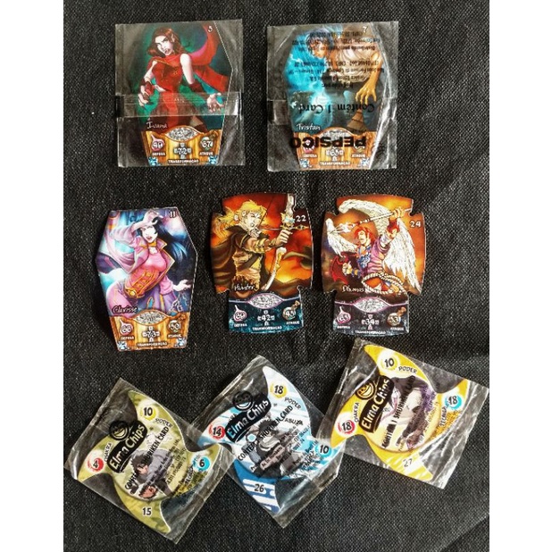 Tazos Elma Chips Naruto e Vampiros lote com 8 unidades sem repetição ...