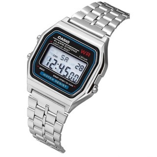relogio original Casio WR brilhante prata + certificado 0089 | Shopee ...