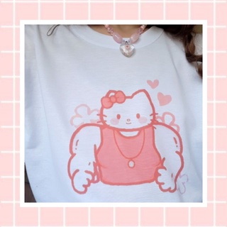 Camiseta Hello Kitty maromba musculosa/ kawaii/ Aesthetic | Shopee Brasil
