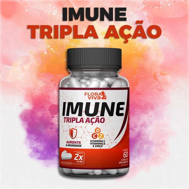 IMUNE Tripla Ação - 60 cápsulas | Shopee Brasil