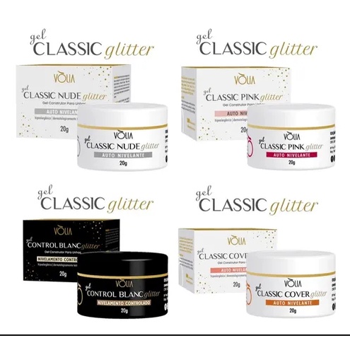 Gel Volia Com Glitter Todas Cores envio imediato | Shopee Brasil