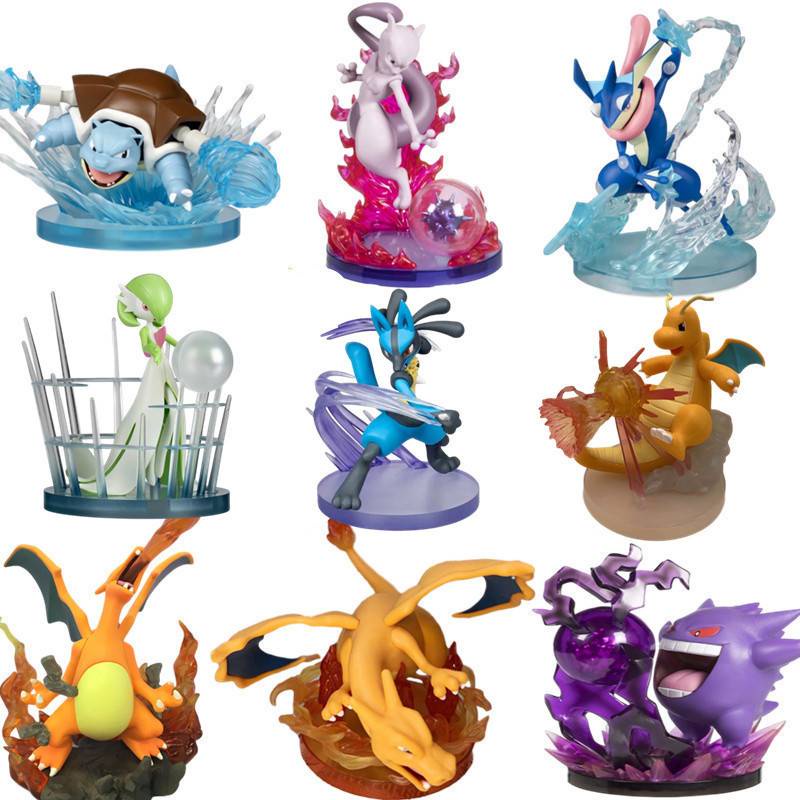 Boneco Pokemon Koga Ninja Frog Charizard Queen Xanadu Water Arrow Turtle Mewtwe Geng Gui Hand ...