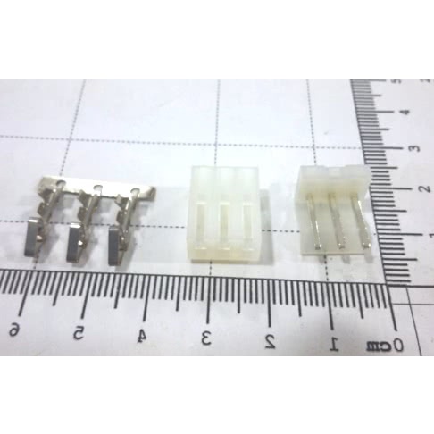 Conector JST Macho e Femea 3,96mm 3 Pinos 27.12.003 | Shopee Brasil