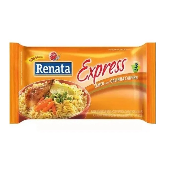 Renata Express Lamen Sabor Galinha Caipira 85g | Shopee Brasil
