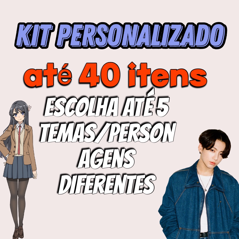 kit personalizado/kit kpop/kit anime | Shopee Brasil