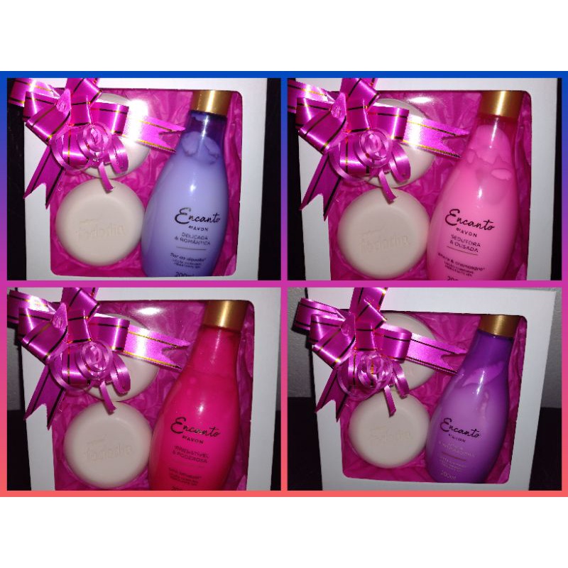 kit Presente Feminino com produtos Avon e Sabonete Natura. | Shopee Brasil