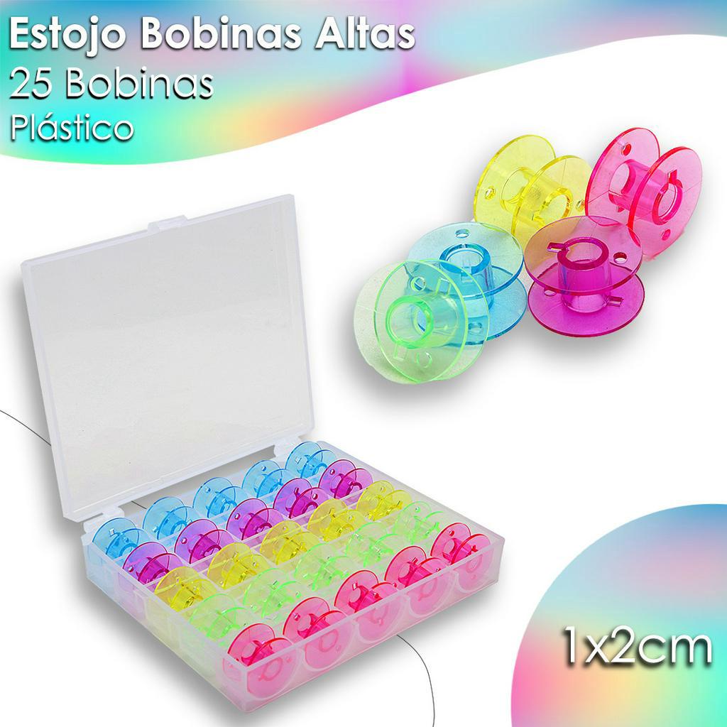 Estojo Com 25 Bobinas Alta - Para Janome Singer - Criar | Shopee Brasil