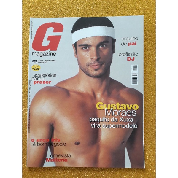 Revista G Magazine Gustavo Moraes Paquito Da Xuxa | Shopee Brasil