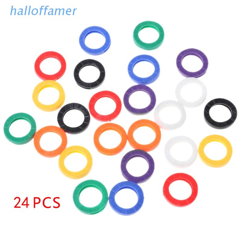 24pçs Anel Para Chave/Identificador Identificação Codificação Perfeita ...