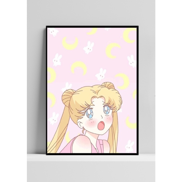 Quadro de mdf poster moldura Anime, Mangá, Sailor moon | Shopee Brasil