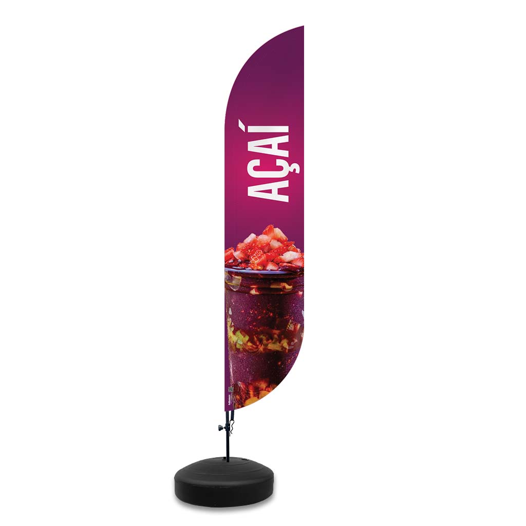 Wind Banner (Flag Banner) 3 Metros - Açaí (m1) | Shopee Brasil