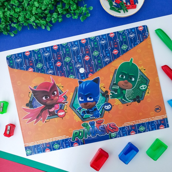 Pasta Malote A4 com Botão Pj masks 332 mm x 237 mm - DAC | Shopee Brasil