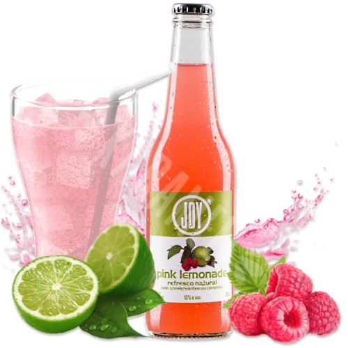 Refresco Natural Premium Suco Pink Lemonade - Joy | Shopee Brasil