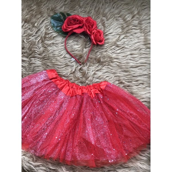Fantasia Rosa Vermelha adulto/Festa Fantasia | Shopee Brasil