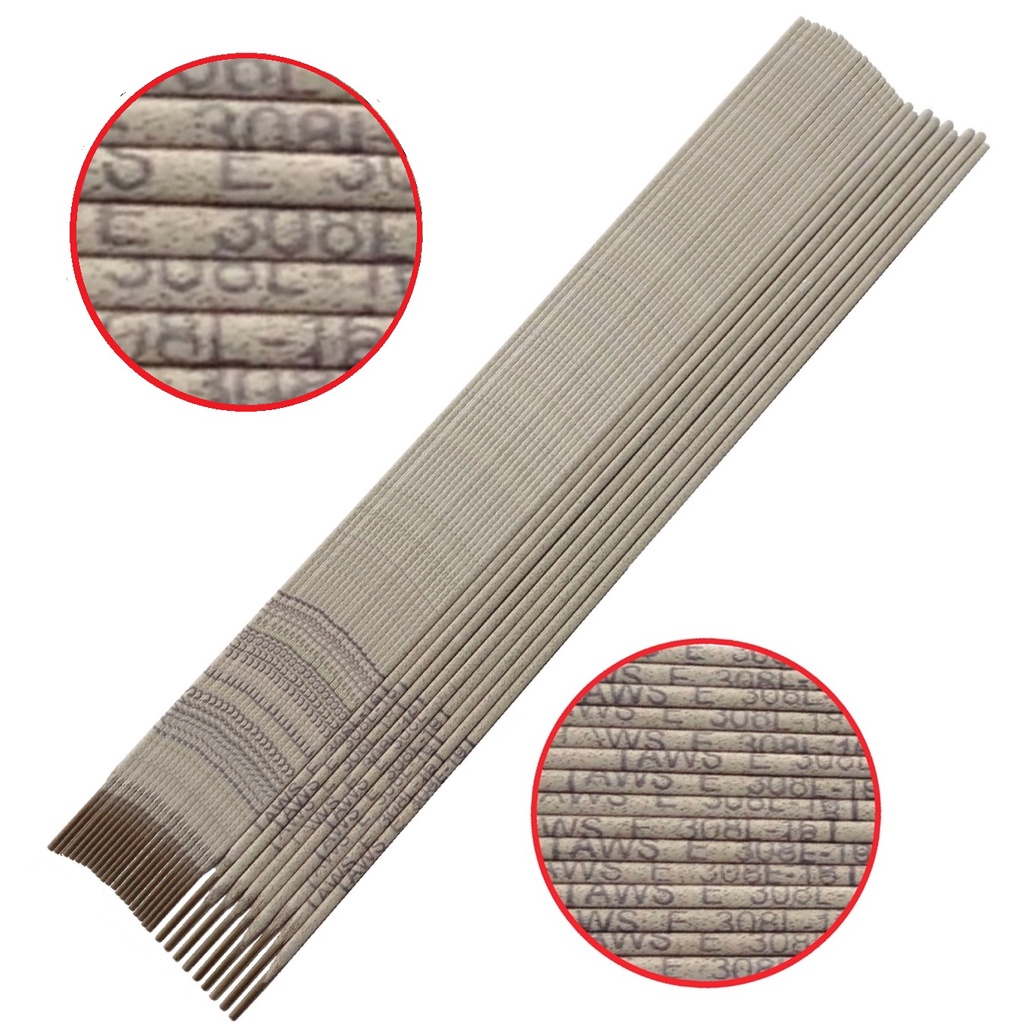 Eletrodo para solda de aço inox E308L 16 extra fino de bitola 1,6mm kit ...