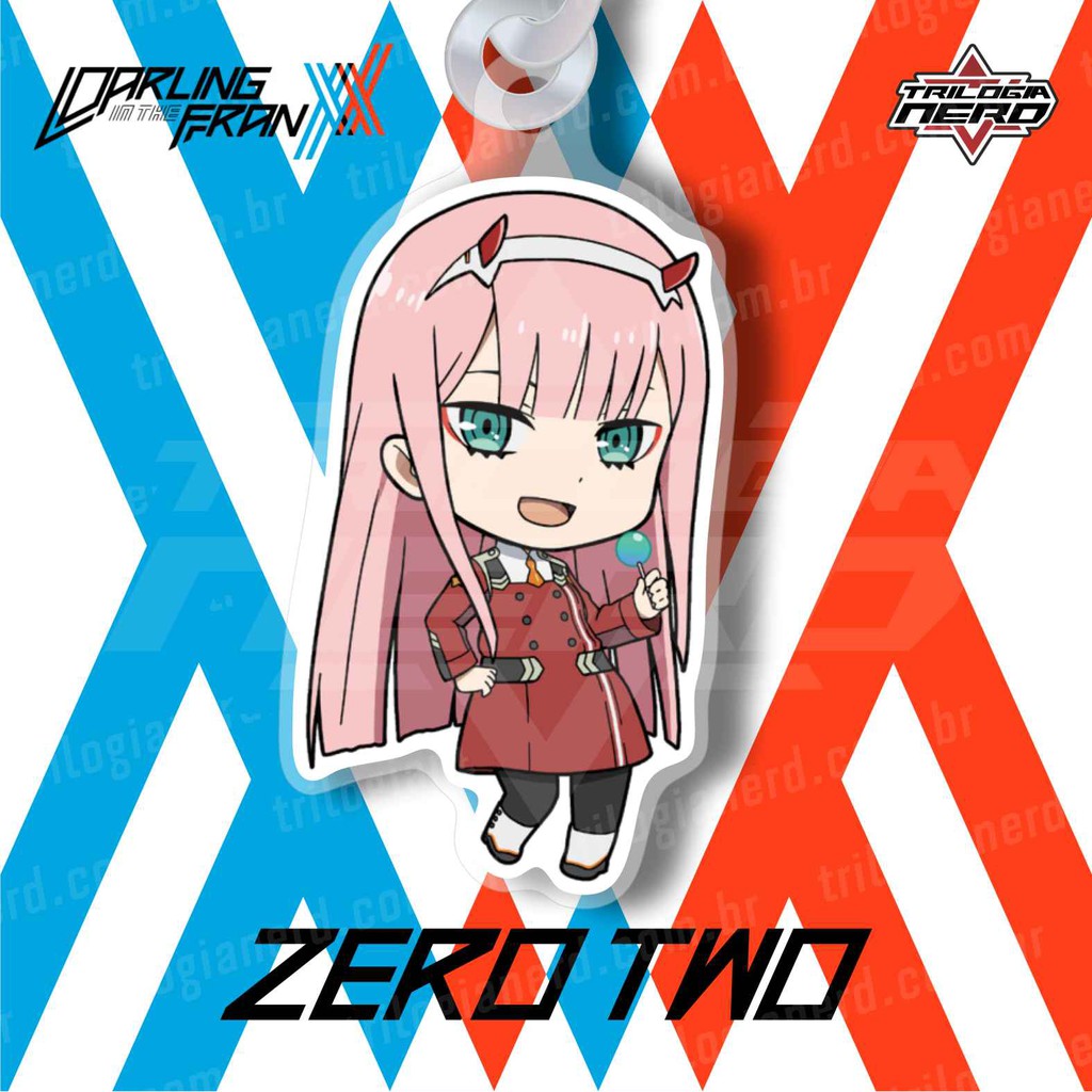 Chaveiro Darling in the Franxx - Zero Two Keychain | Shopee Brasil