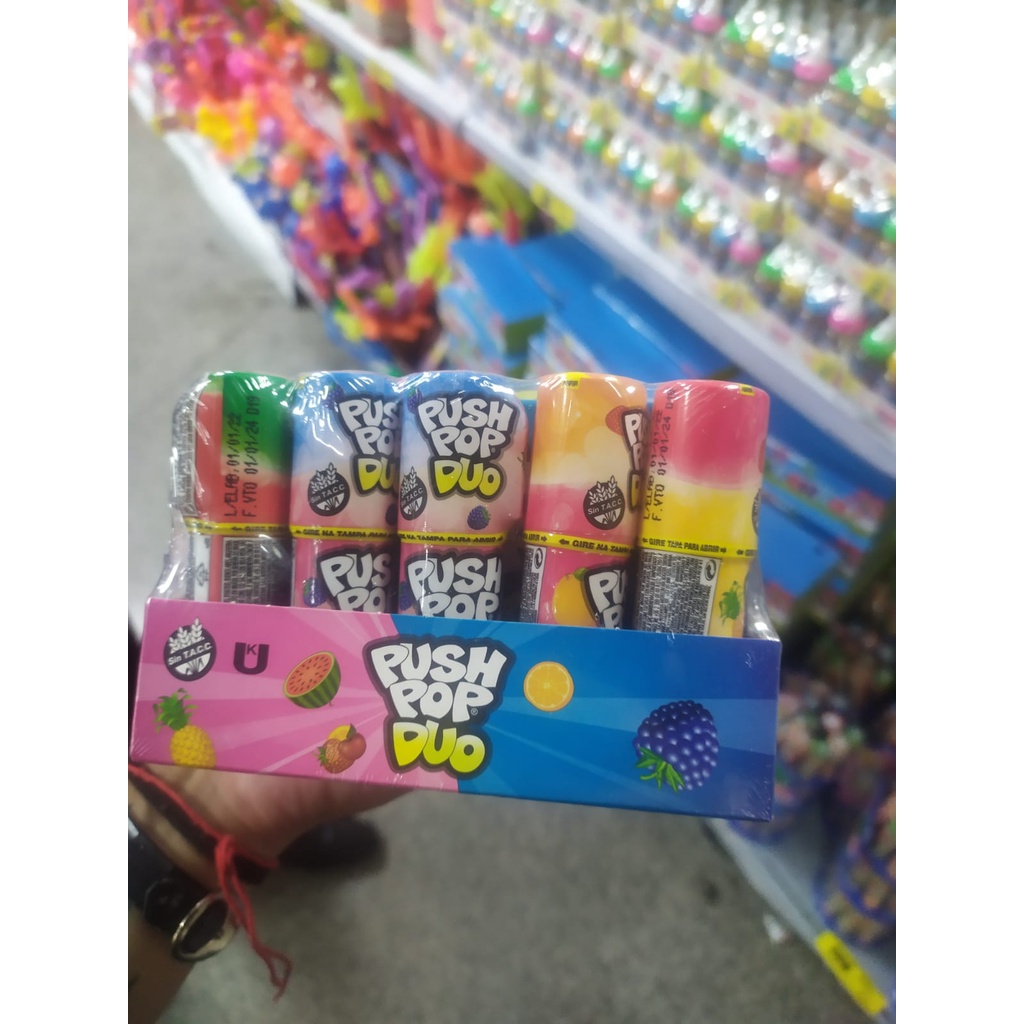 Pirulito Push Pop Duo Sabores Sortidos 300G | Shopee Brasil