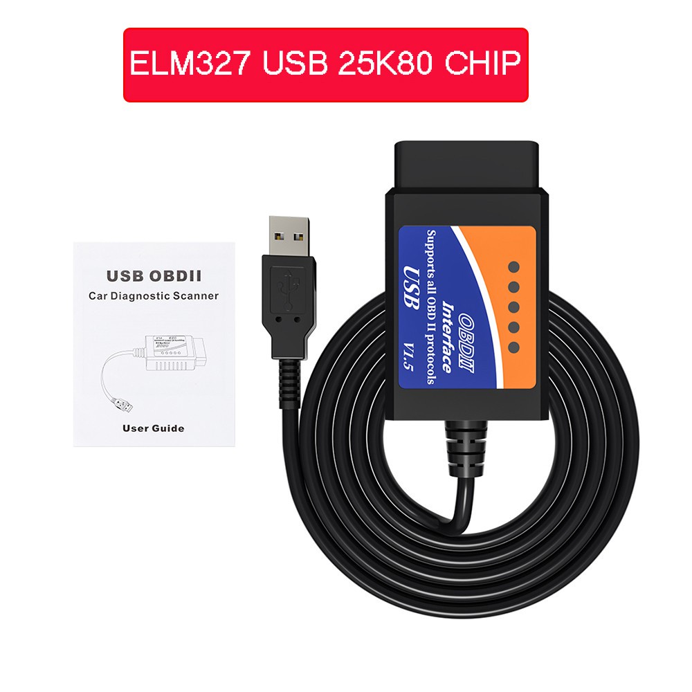 ELM327 USB OBD2 Scanner Automotivo Para PC EML 327 V1.5 ODB2 Ferramenta ...