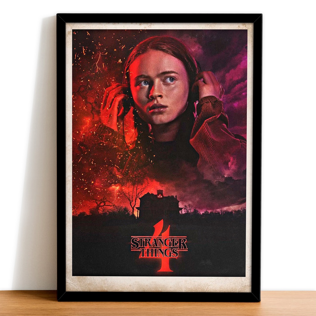 QUADRO STRANGER THINGS 4 MAX A4 (24x33 cm - Com vidro) | Shopee Brasil