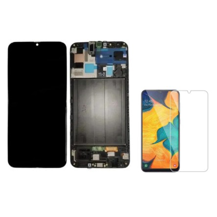 Tela Frontal Display Lcd Touch Completo Samsung A30 A305 Com/Aro OLED | Shopee Brasil
