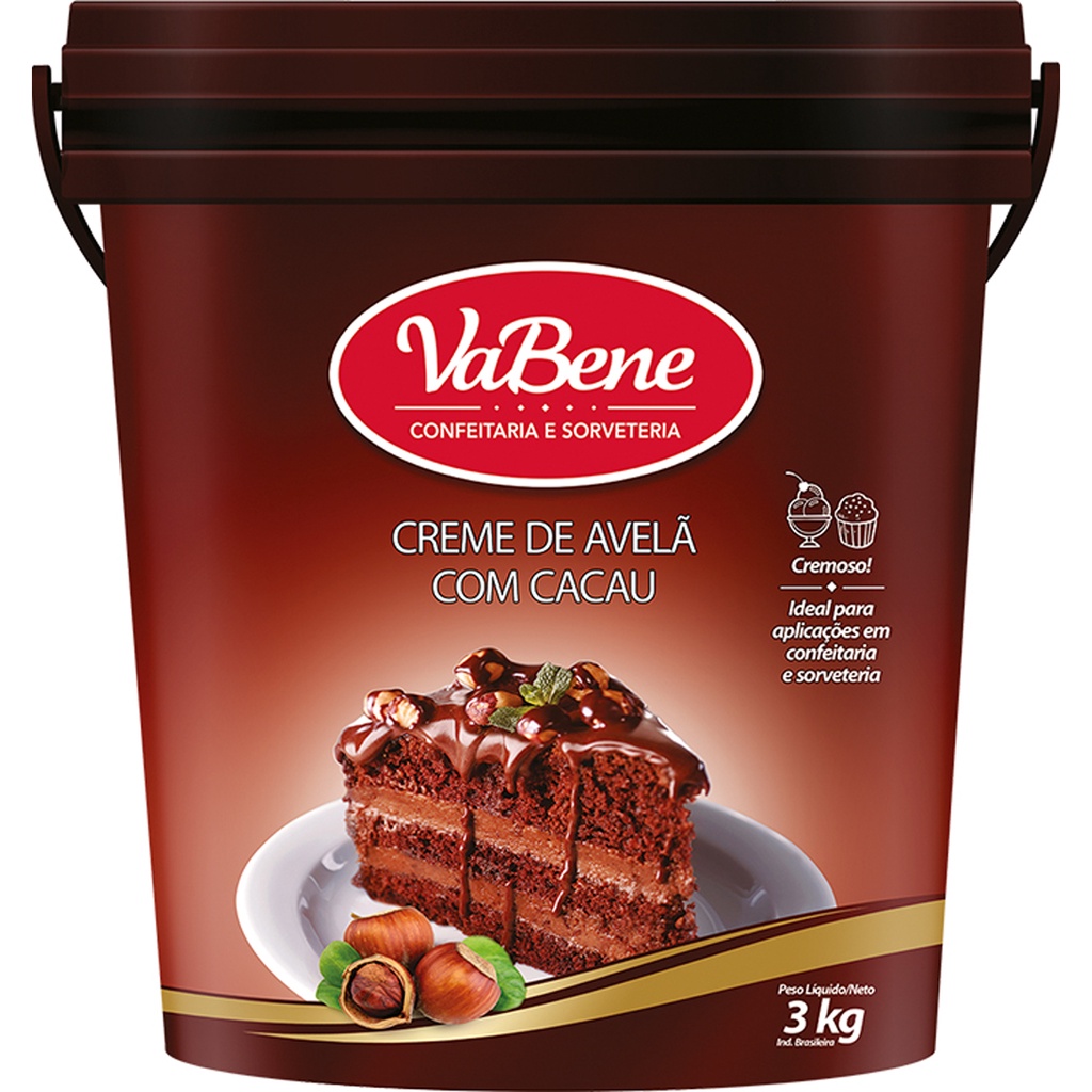 Creme de Avela Vabene balde 3KG | Shopee Brasil