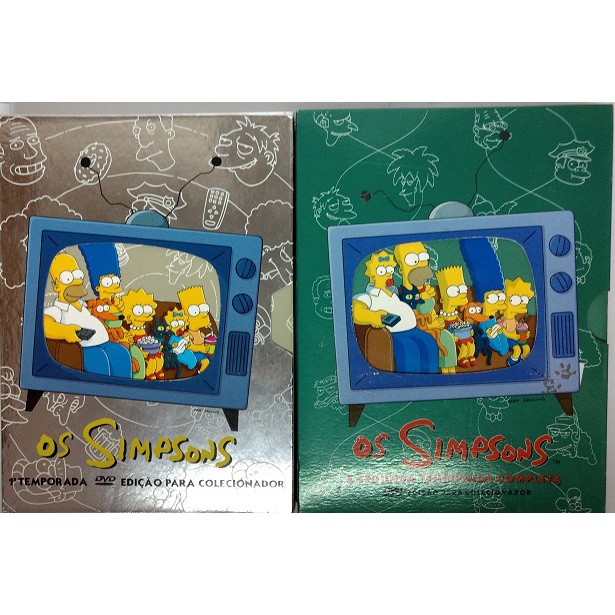 DVD Simpsons 1ª e 2ª Temporadas - Original - 7 Discos | Shopee Brasil