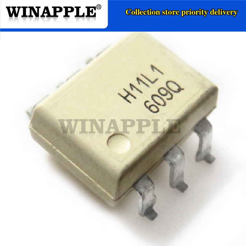 10 PCS H11L1 DIP-6 SMD H11L1M Saída De Gatilho Schmitt a Uma Alta ...