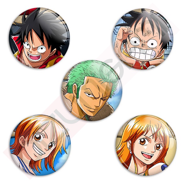 Bottons - Buttons - Botons - One Piece - Tam: 4,5cm | Shopee Brasil
