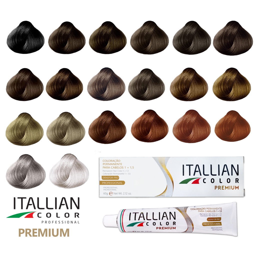 Coloração Capilar Permanente Itallian Color Premium Tubo de 60g ...