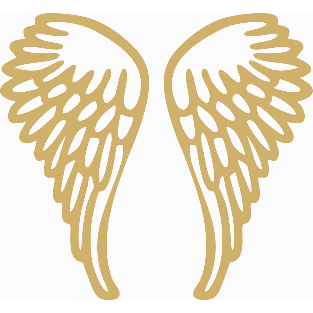 Par de asas anjo vazada batizado aplique 60cm em MDF cru 3mm | Shopee ...