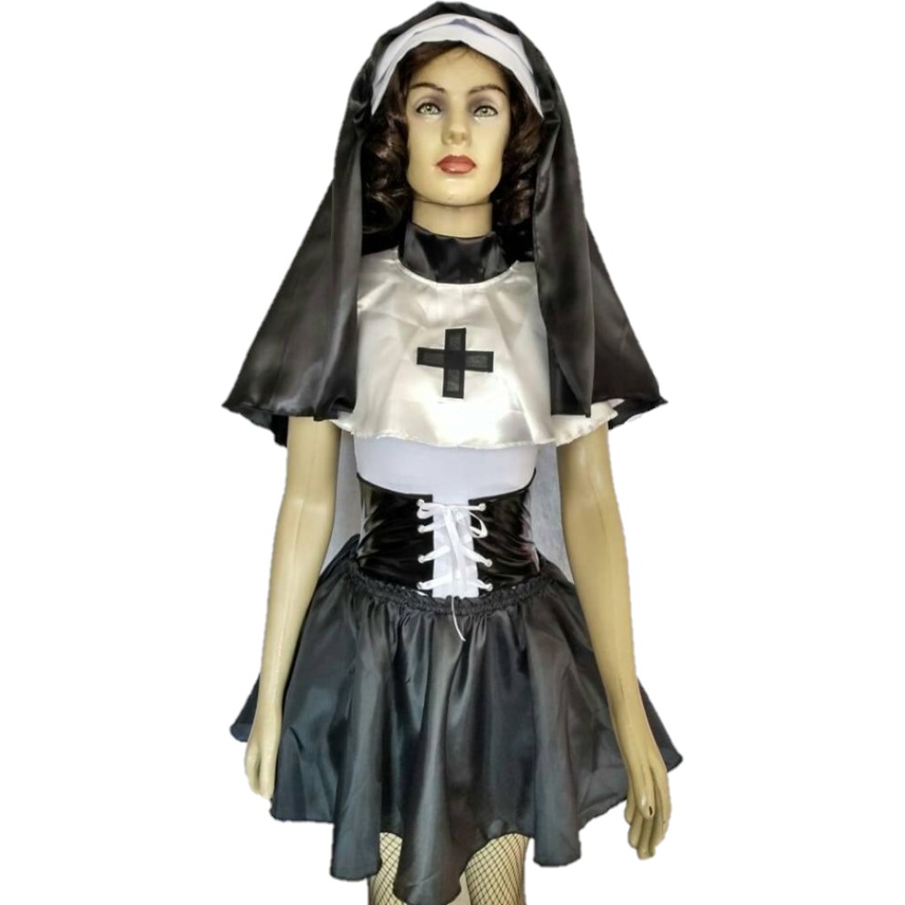 Fantasia Kit Freira Adulto Completa | Shopee Brasil