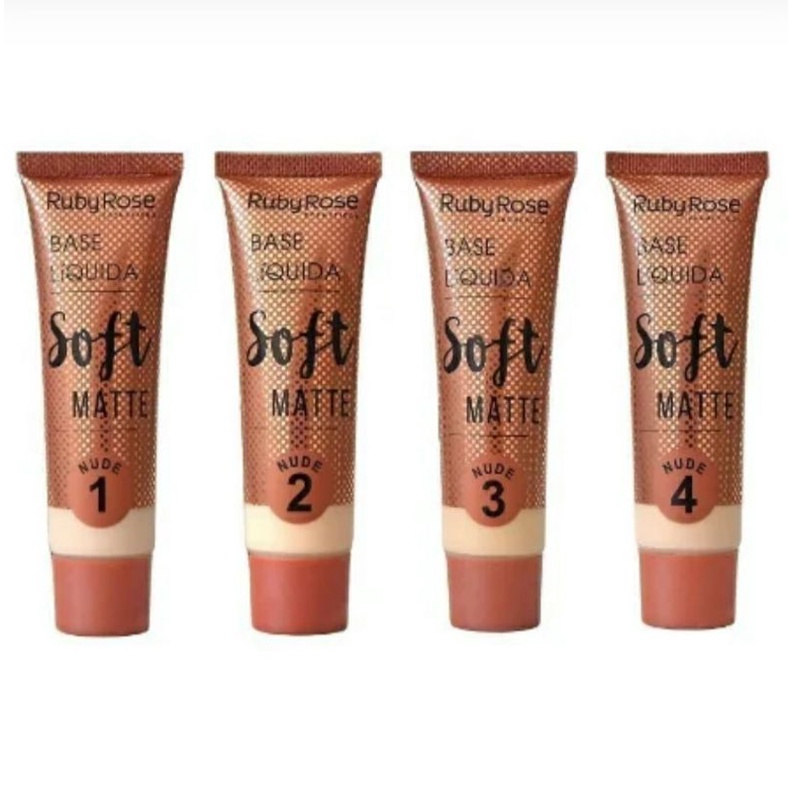 Base Líquida Ruby Rose Soft Matte Bege 29ML | Shopee Brasil