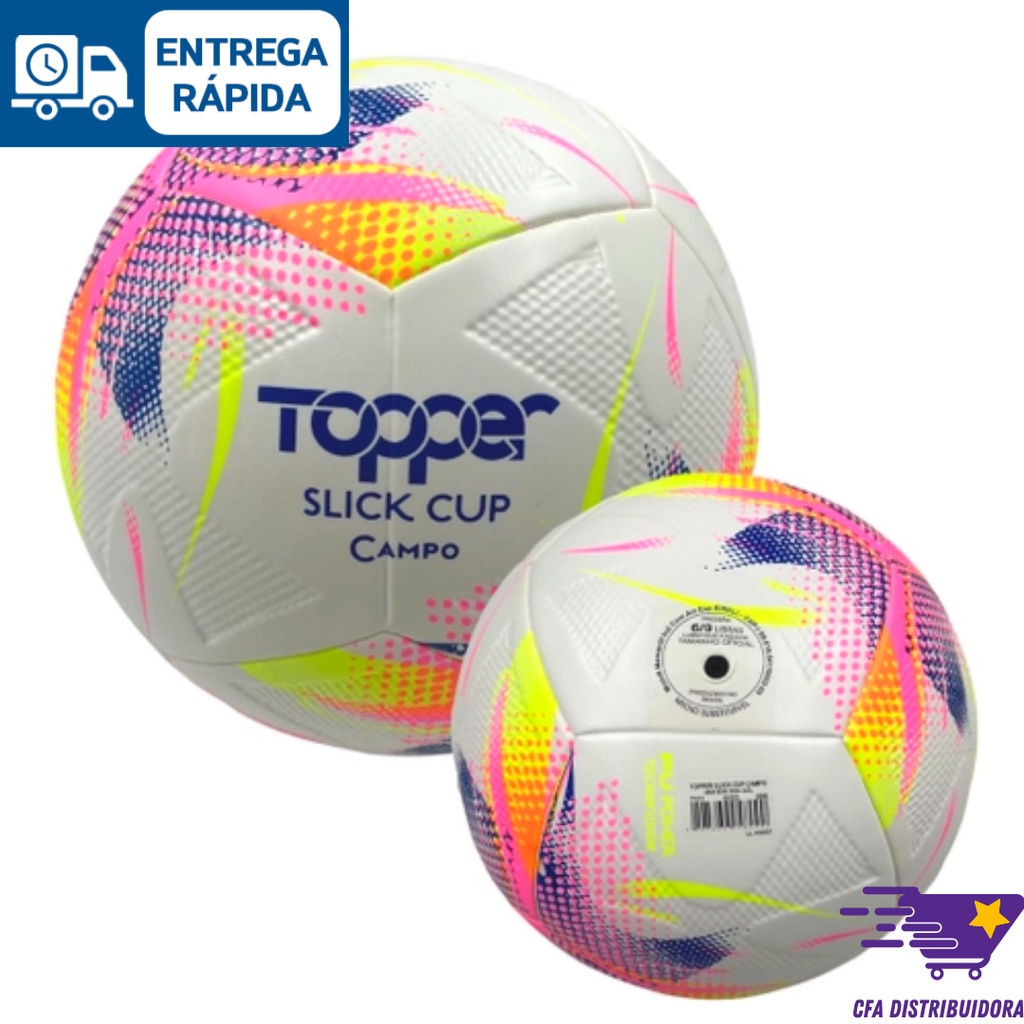 Bola Topper Slick Cup Oficial Futebol De Campo Original | Shopee Brasil