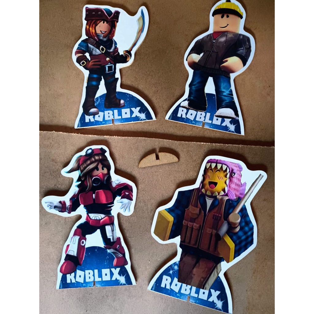 Kit 4 Display de Festa Roblox Universo 15 a 18 cm decoração centro de ...