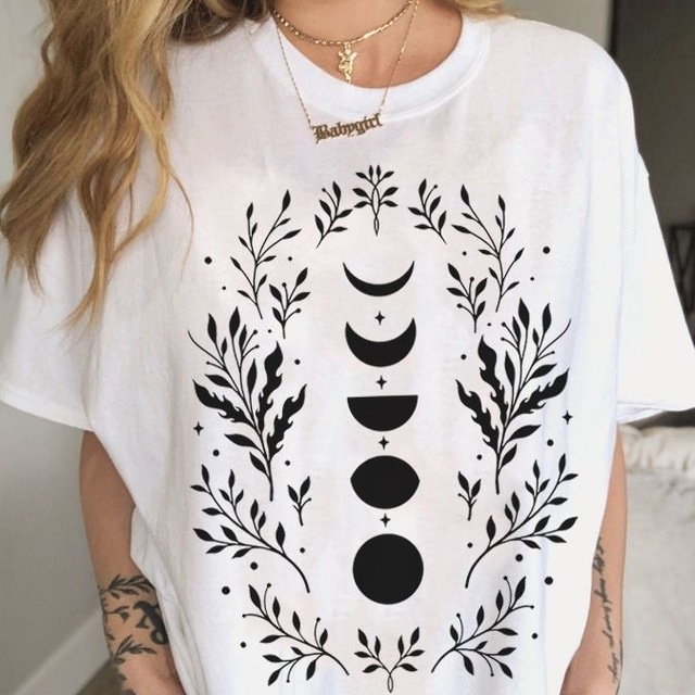 Camiseta Fases da Lua | Shopee Brasil
