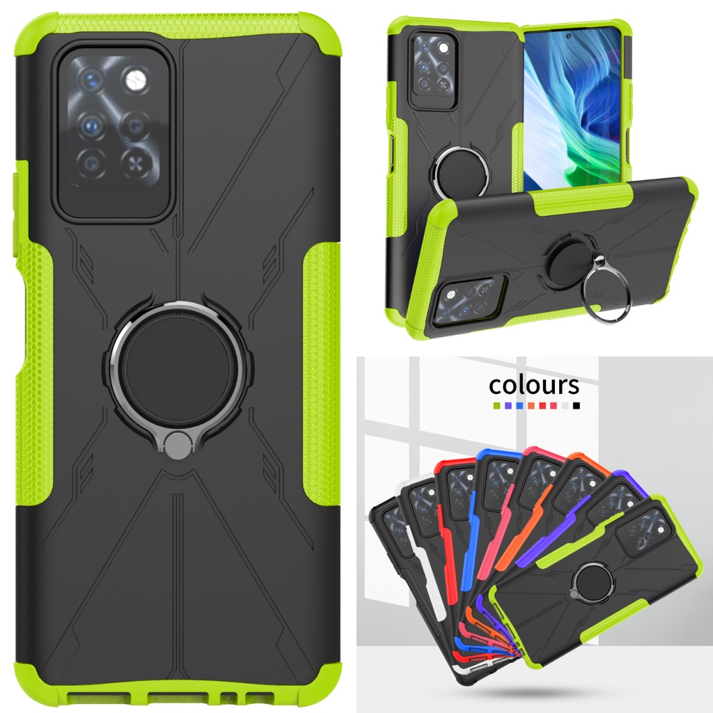 Infinix Note 10 Pro Hybrid Shockproof Kickstand Phone Case Magnetic ...