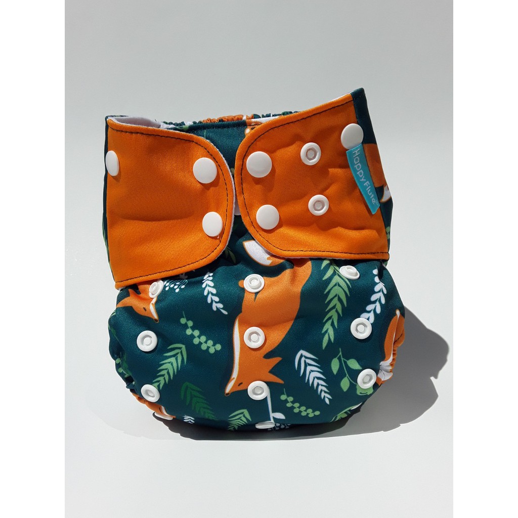 Fralda Happy Flute Raposa Verde | Shopee Brasil
