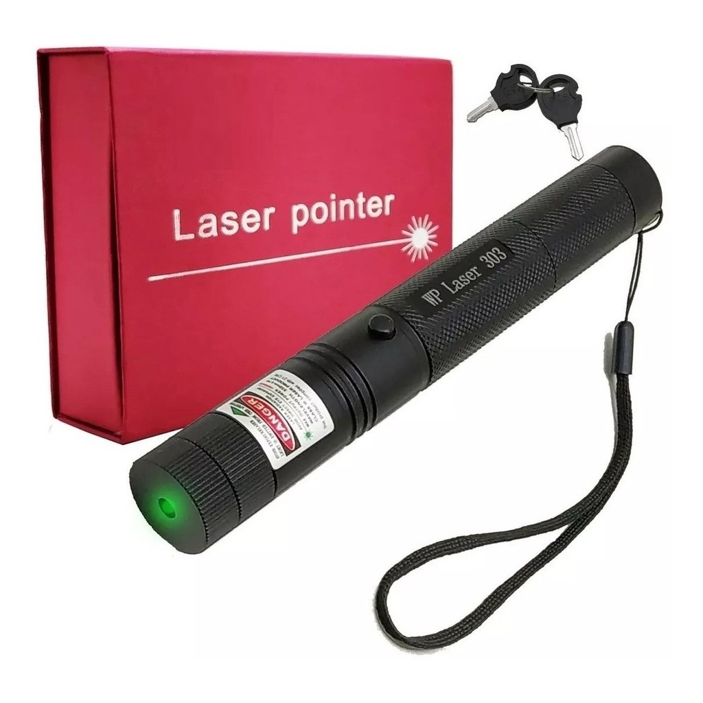 Super Caneta Laser Pointer Verde 98000mw Ultra Forte Atinge Longa ...