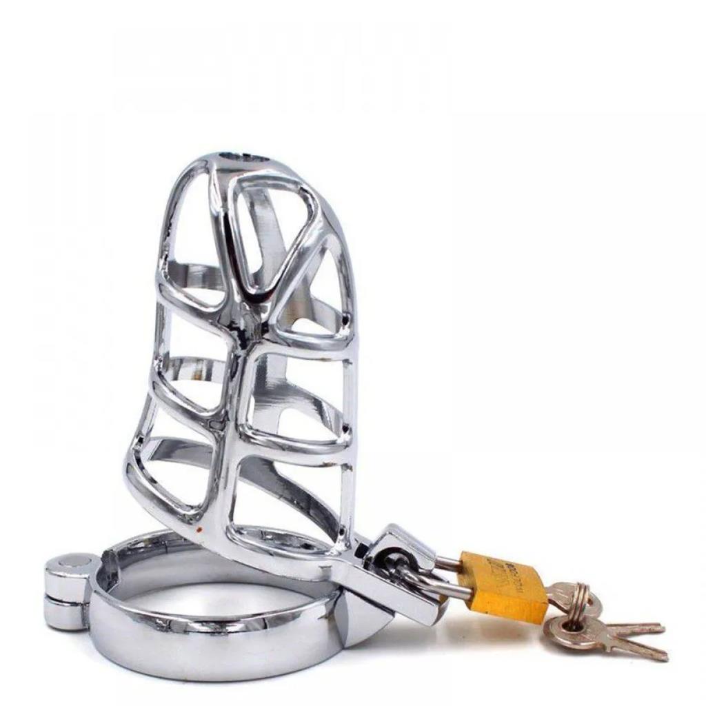 Cinta Castidade Cage Penis Bdsm Homem Pinto Metal Aco Inox | Shopee Brasil