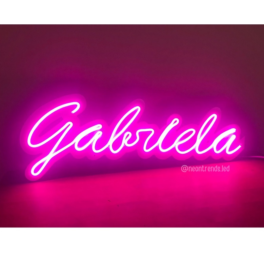 Placa Luminosa Neon De Led - Nome personalizado | Shopee Brasil
