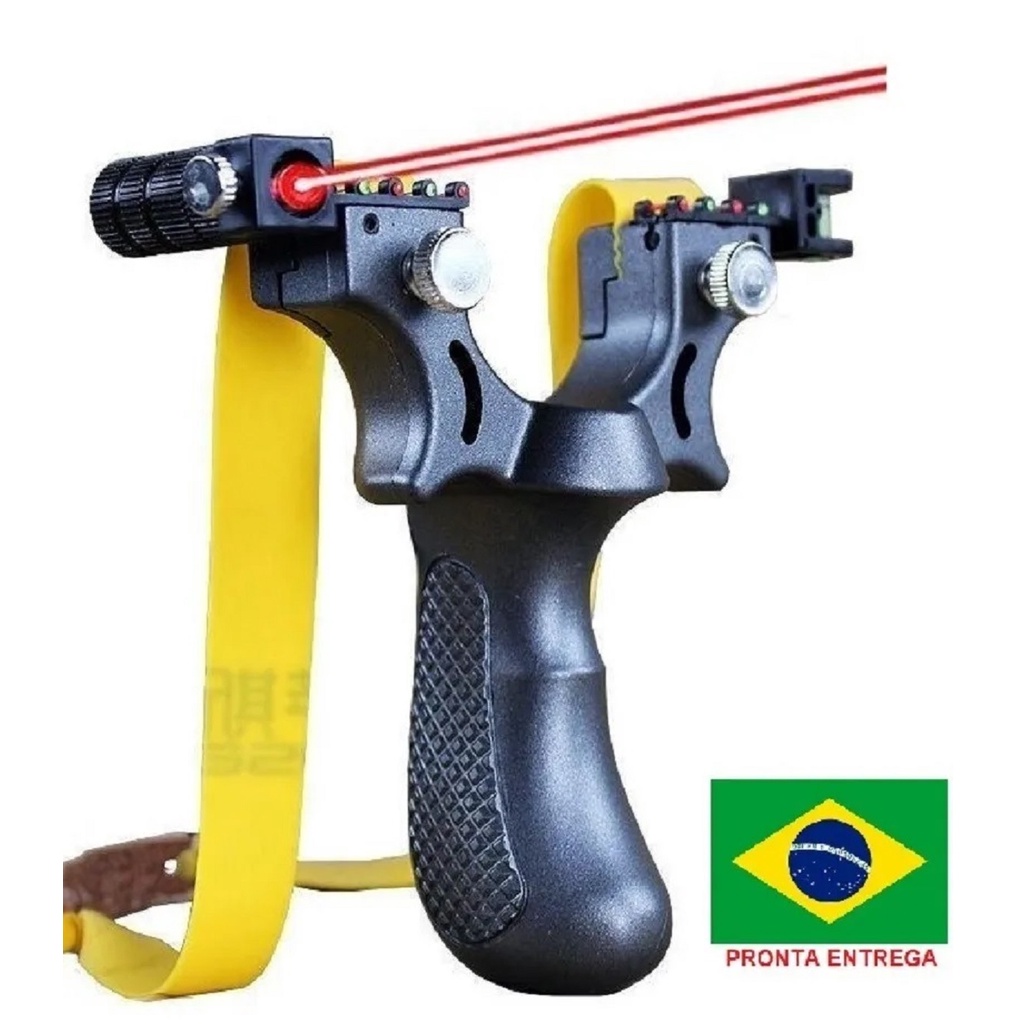 Estilingue Profissional com Mira Laser e Nível :: Baterias Inclusas ...