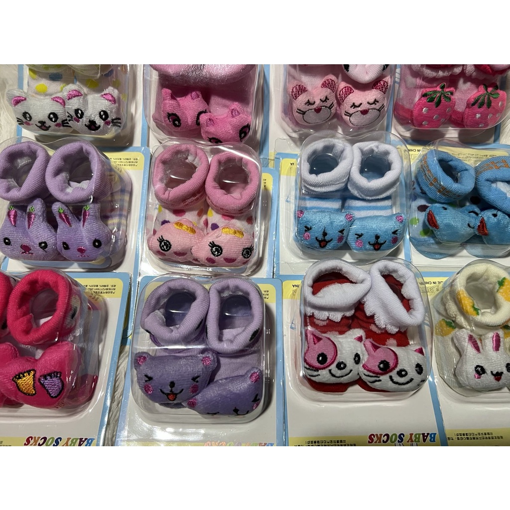 Kit 6pares Meias Sapatilhas Pantufas Infantil Bebe0-6 mes | Shopee Brasil