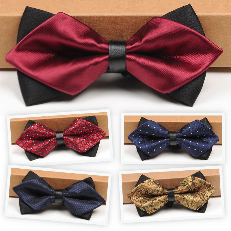 Apontou Gravata Borboleta Dos Homens Desgaste Formal Versão Coreana ...